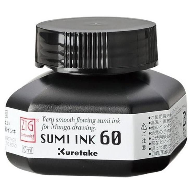 KURETAKE ZIG CARTOONIST SUMI INK 60ML | Shopee Malaysia