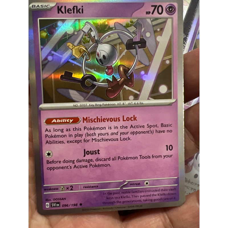 Pokemon TCG Klefki - 096/198 - Holo Scarlet & Violet (Base Set ...