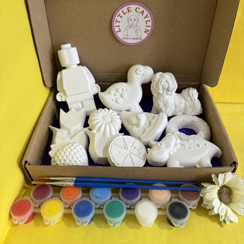 Plaster Painting Figures Set (10pcs assorted) | Shopee Malaysia