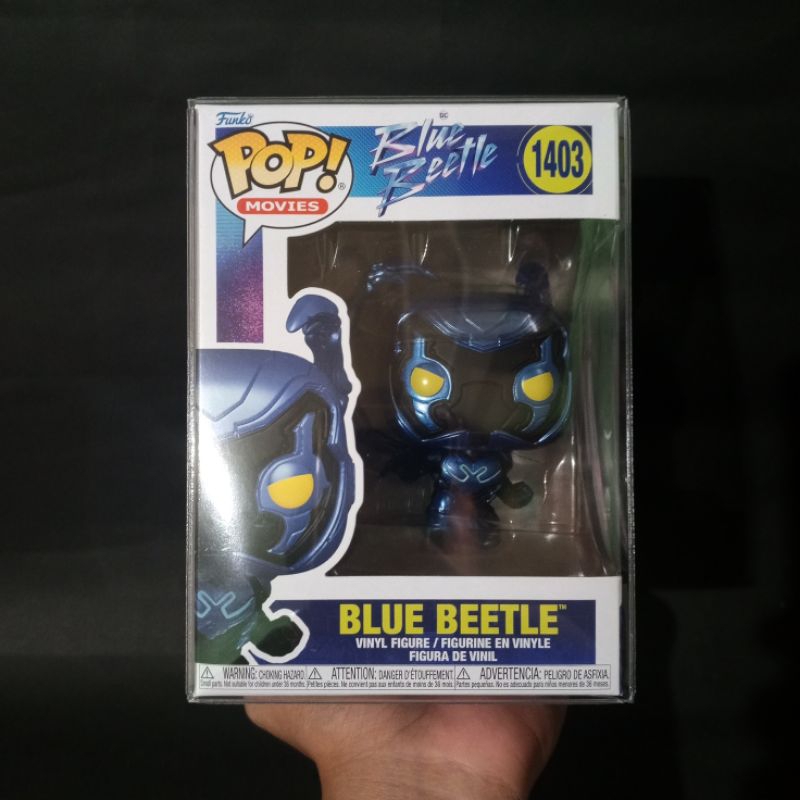 Funko Pop! Movies: Blue Beetle - Blue Beetle 1403 (FREE PROTECTOR ...