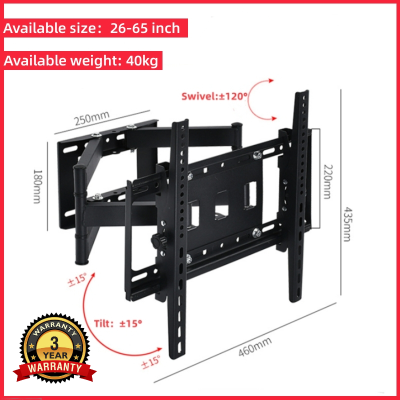 Thick metal Universal 26-65 inch tv bracket adjustable wall bracket 43 ...