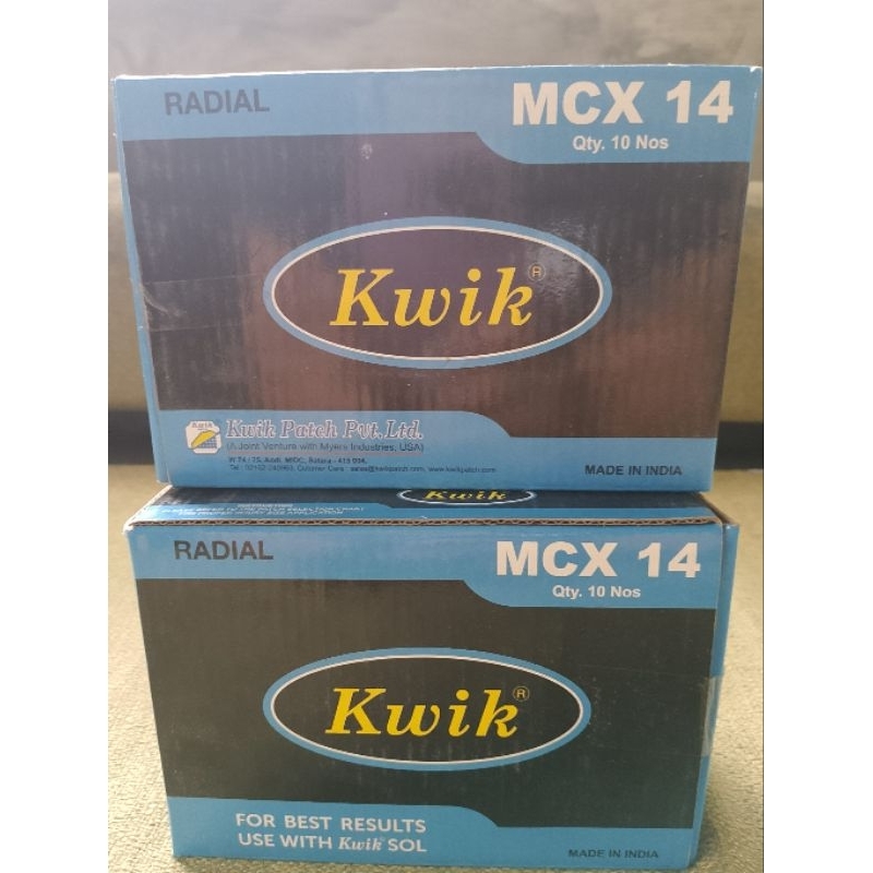 KWIK RADIAL TIRE REPAIR PATCHES MCX14 10pcs perbox | Shopee Malaysia