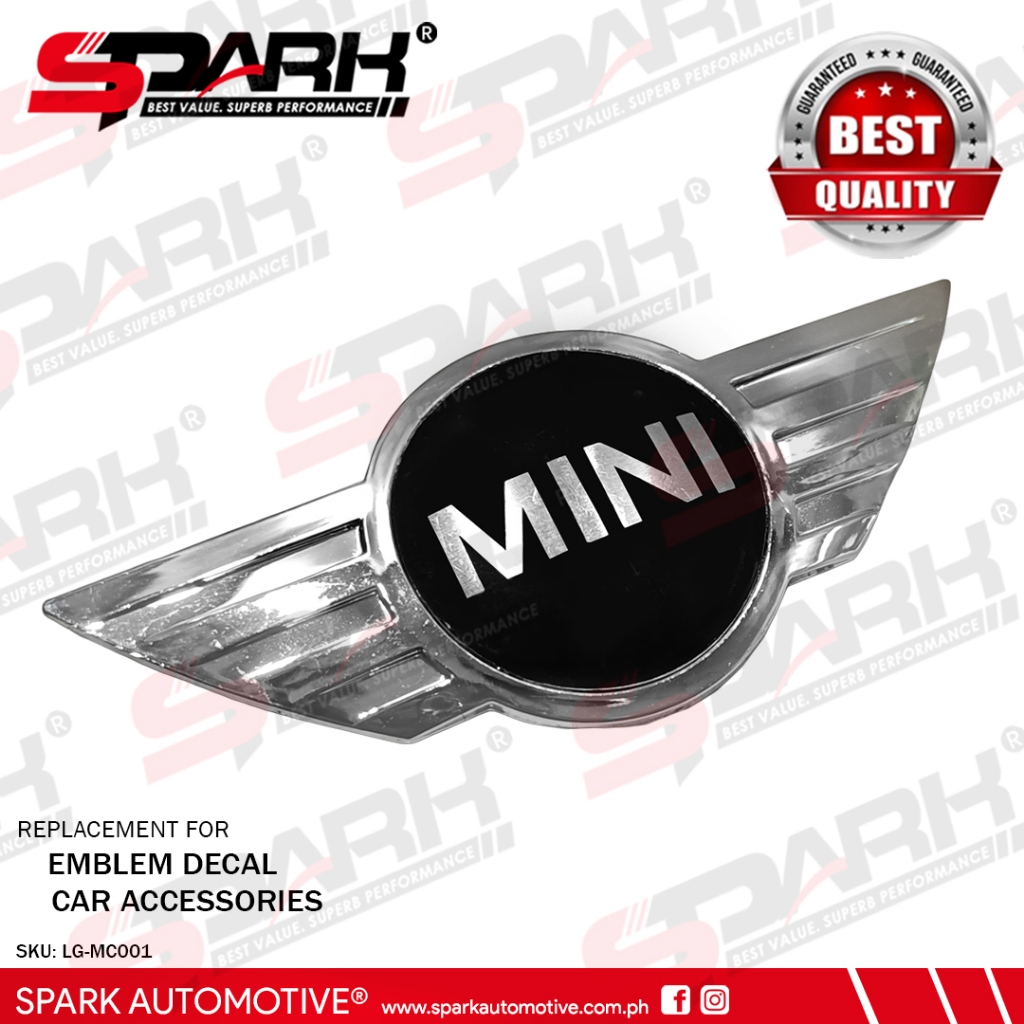 Car Logo Car Emblem Car Decal Adhesive for Mini Cooper (1 PC) | Shopee ...