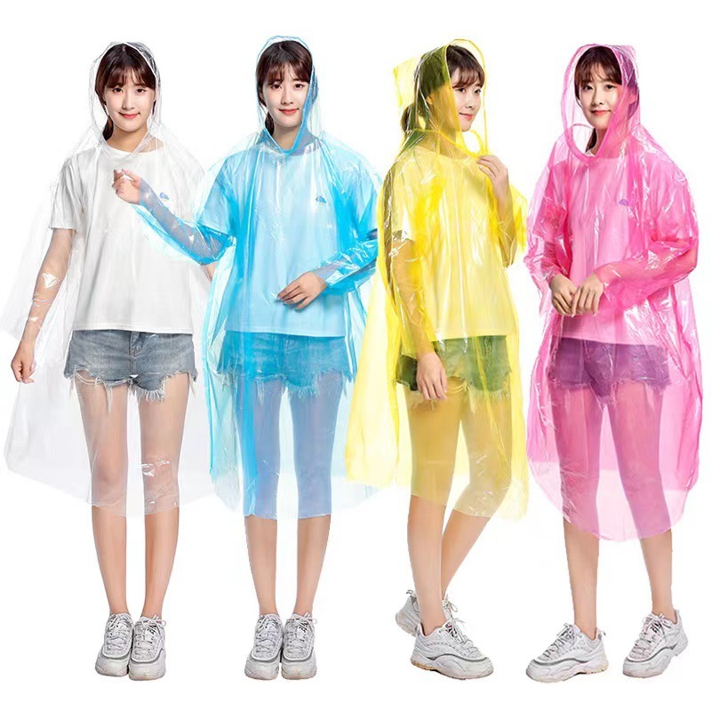 Portable Disposable Raincoat Transparent Raincoat Whole Body Rain Cover ...