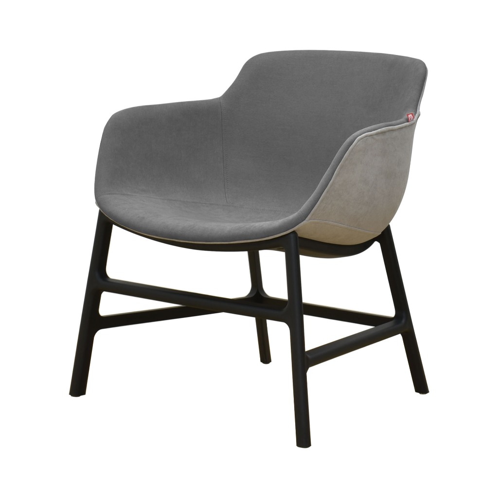 SMITH ACCENT DARK GRAY / LIGHT GEY CHAIR | Shopee Malaysia