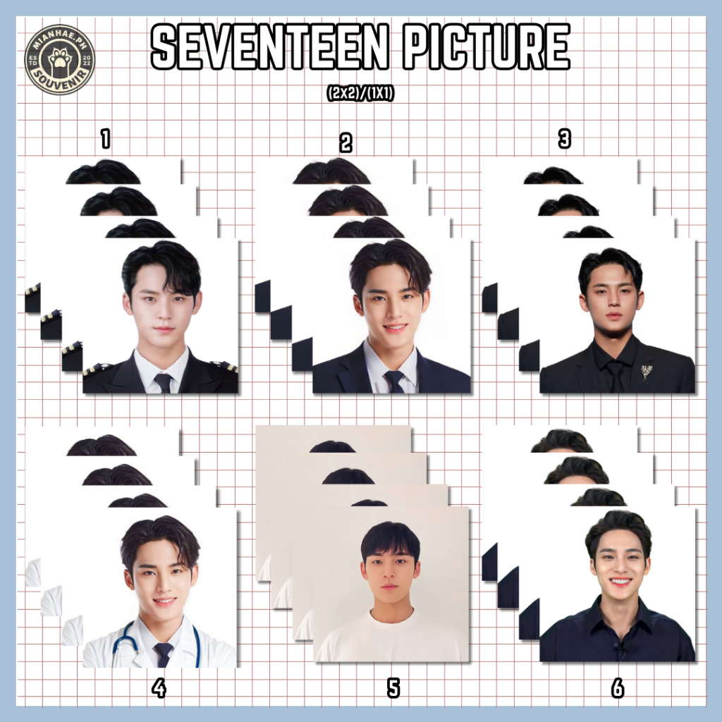 SEVENTEEN / SVT 2X2 1x1 PICTURE ID (MINIMUM OF 2 ORDERS) | Shopee Malaysia