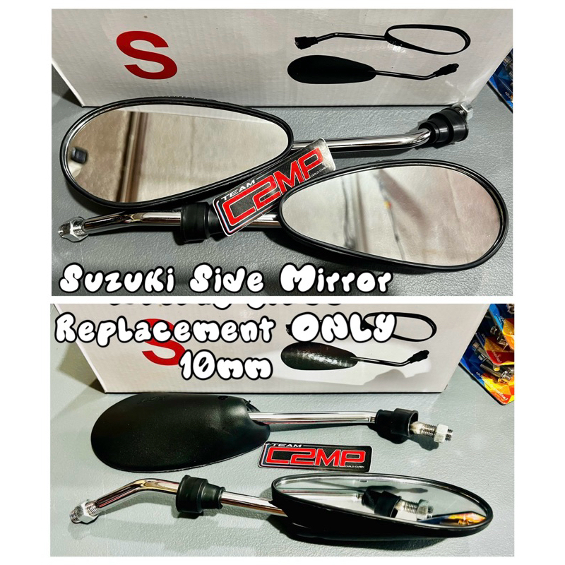 Suzuki Raider 150 Reborn Side Mirror 10mm Objects in Mirror are Closer ...