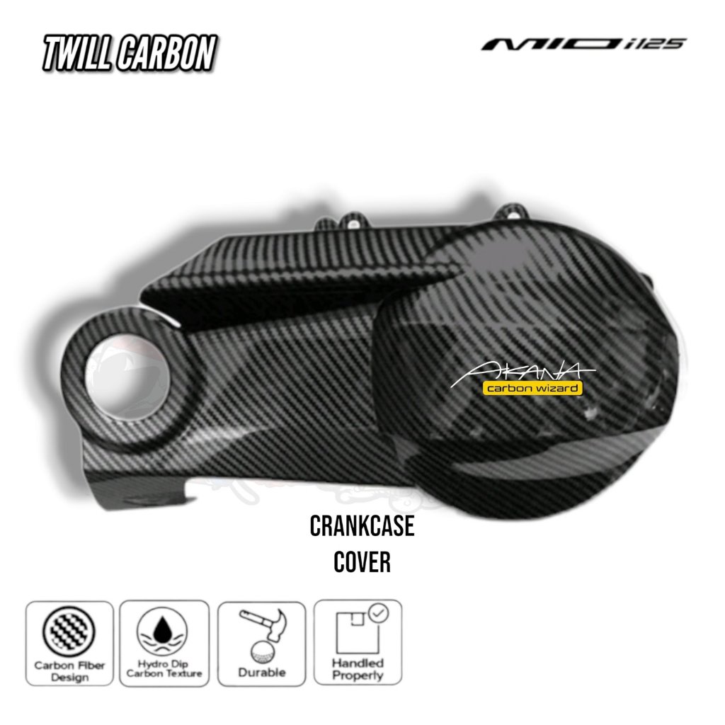 Yamaha Mio I 125 Carbon Twill Hydro Dip Glossy Finish - Crank Case ...