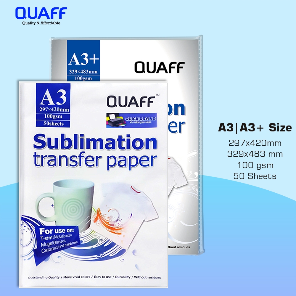 QUAFF Sublimation Paper 100GSM A3 and A3+ Green | Shopee Malaysia