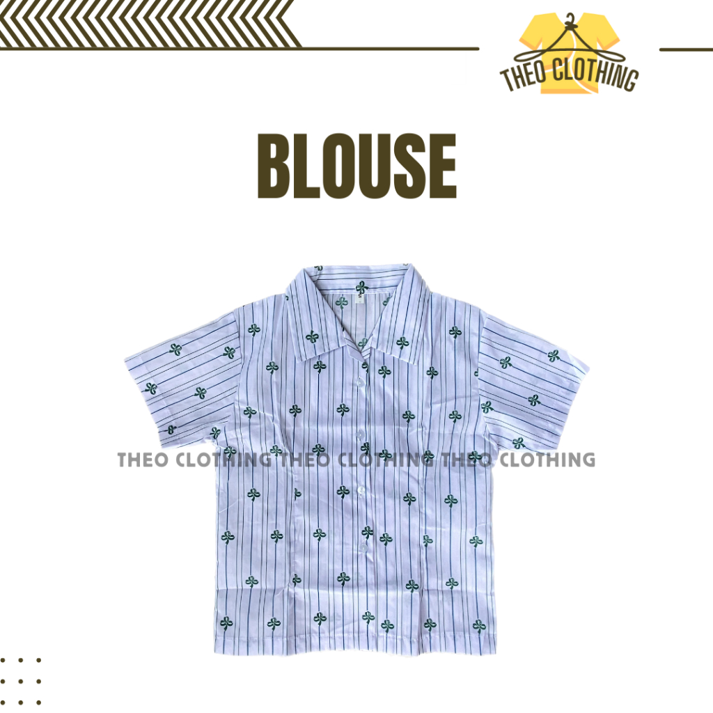 Blouse School Uniform for Girl Senior Cadet | Theo Clothing | Shopee ...