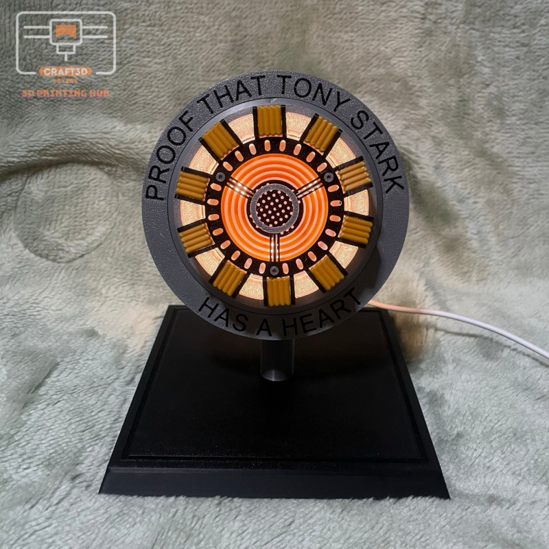 Tony Stark Arc Reactor LED Lamp | Iron Man | Marvel | Decor | Display ...