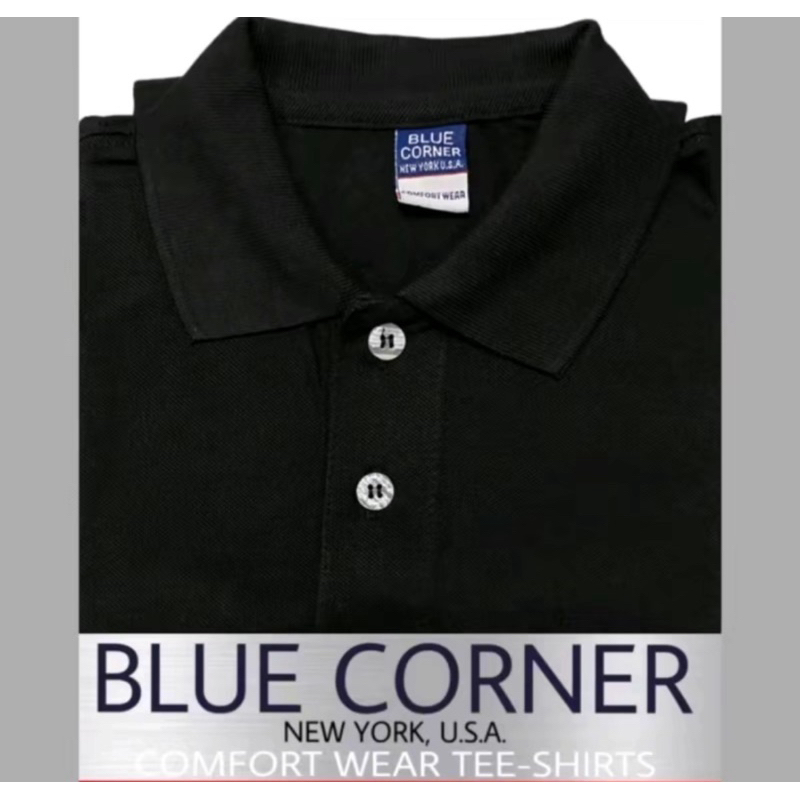 Blue Corner Men's Plain Polo Shirt (Black) | Shopee Malaysia