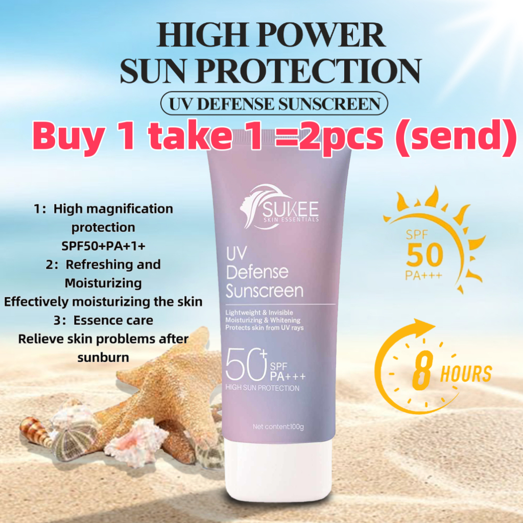 E.B.S SUKEE 100g UV Defense Sunscreen. SPF50+ Light Weight Non-greasy ...