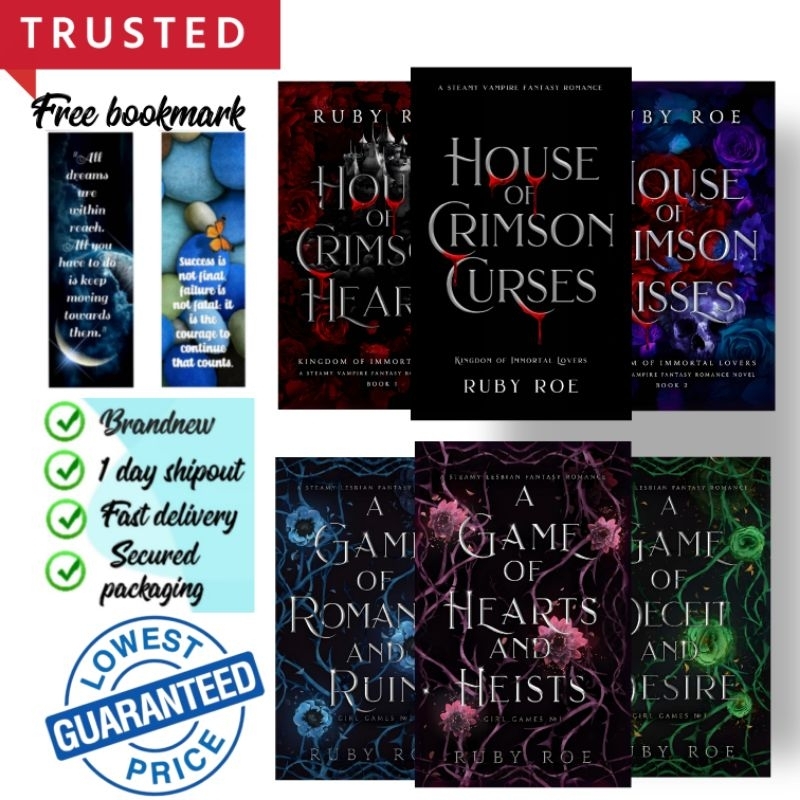 Girl Games (3 book series) Ruby Roe Kingdom of Immortal Lovers 3 book ...