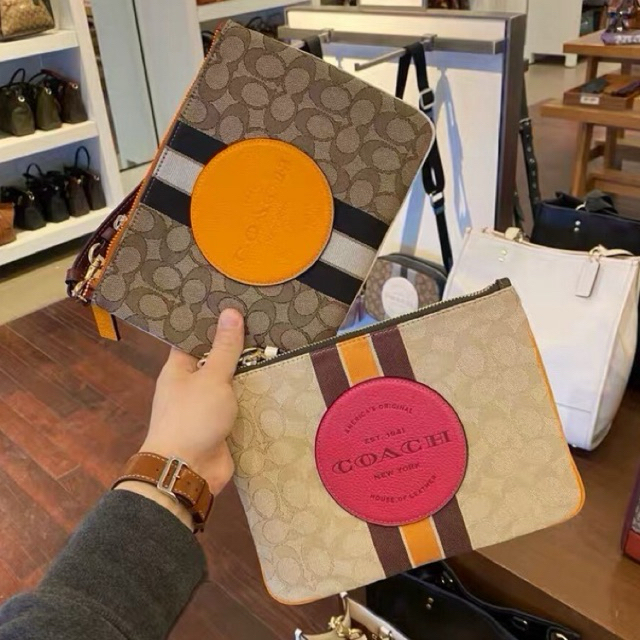 Authentic Coach Signature Large Dempsey Gallery Pouch...(US) | Shopee ...