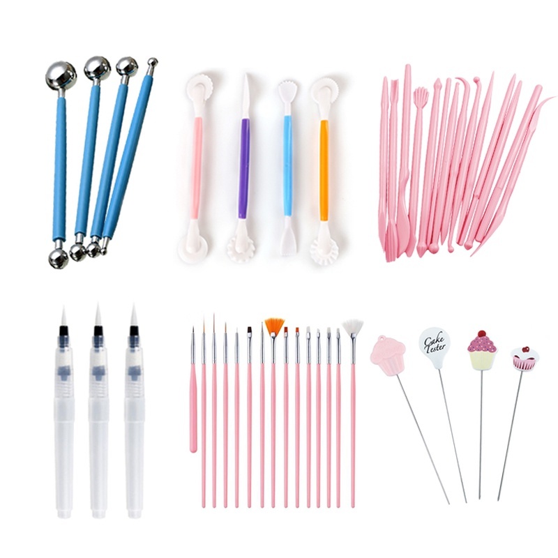 Cake Decorating Tools Set floral making Fondant Gumpaste Modelling ...