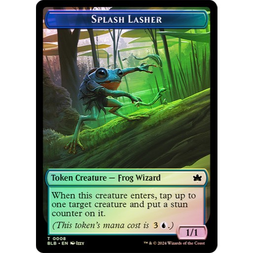 Slash Lasher / Rabbit (foil)(double sided token) - BLB - Common - MTG ...