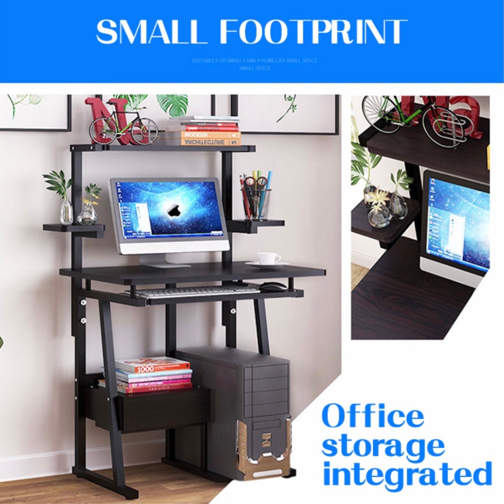 Computer desk family study writing desk with keyboard board bedside ...