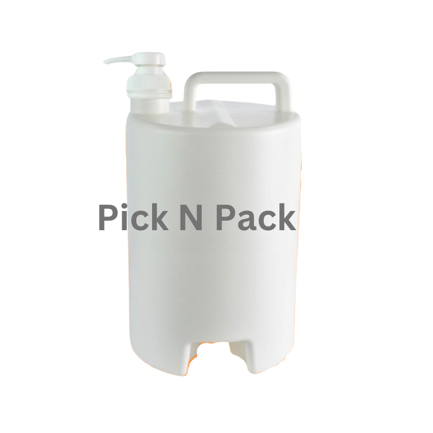 HDPE 4 Liter Round Stackable Pump Gallon Jerrycan Container for storage ...