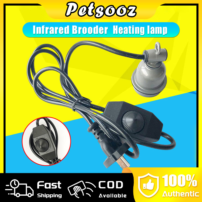 E27 Ceramic Heat Lamp Holder Infrared Brooder Light Bulb for chicken ...