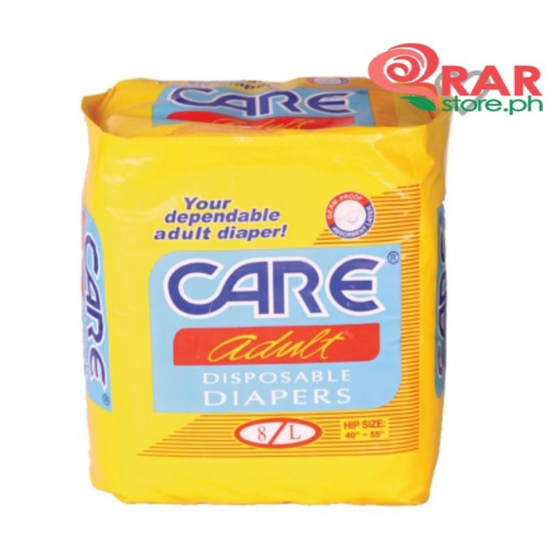 Care Adult Diaper 8 Pads (Large) | Shopee Malaysia