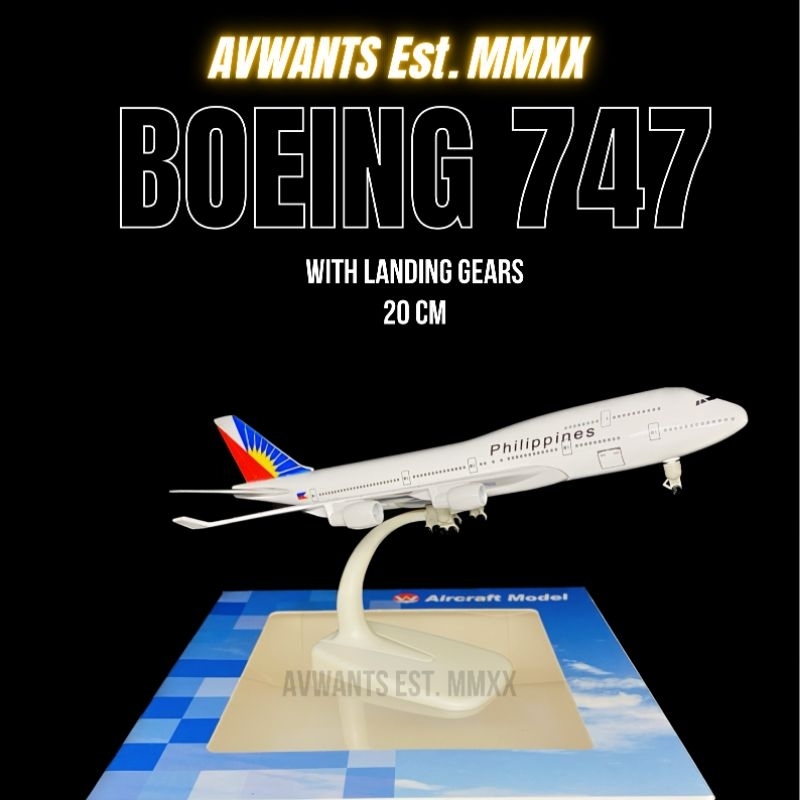 1:350 Scale Philippine Airlines B747 (PAL) Diecast Plane Model (with ...