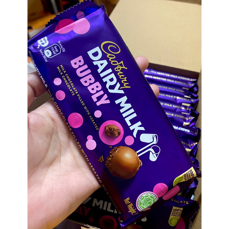 Cadbury Dairy Milk Chocolate Bubbly 87g/80g (2 x 40g) | Shopee Malaysia