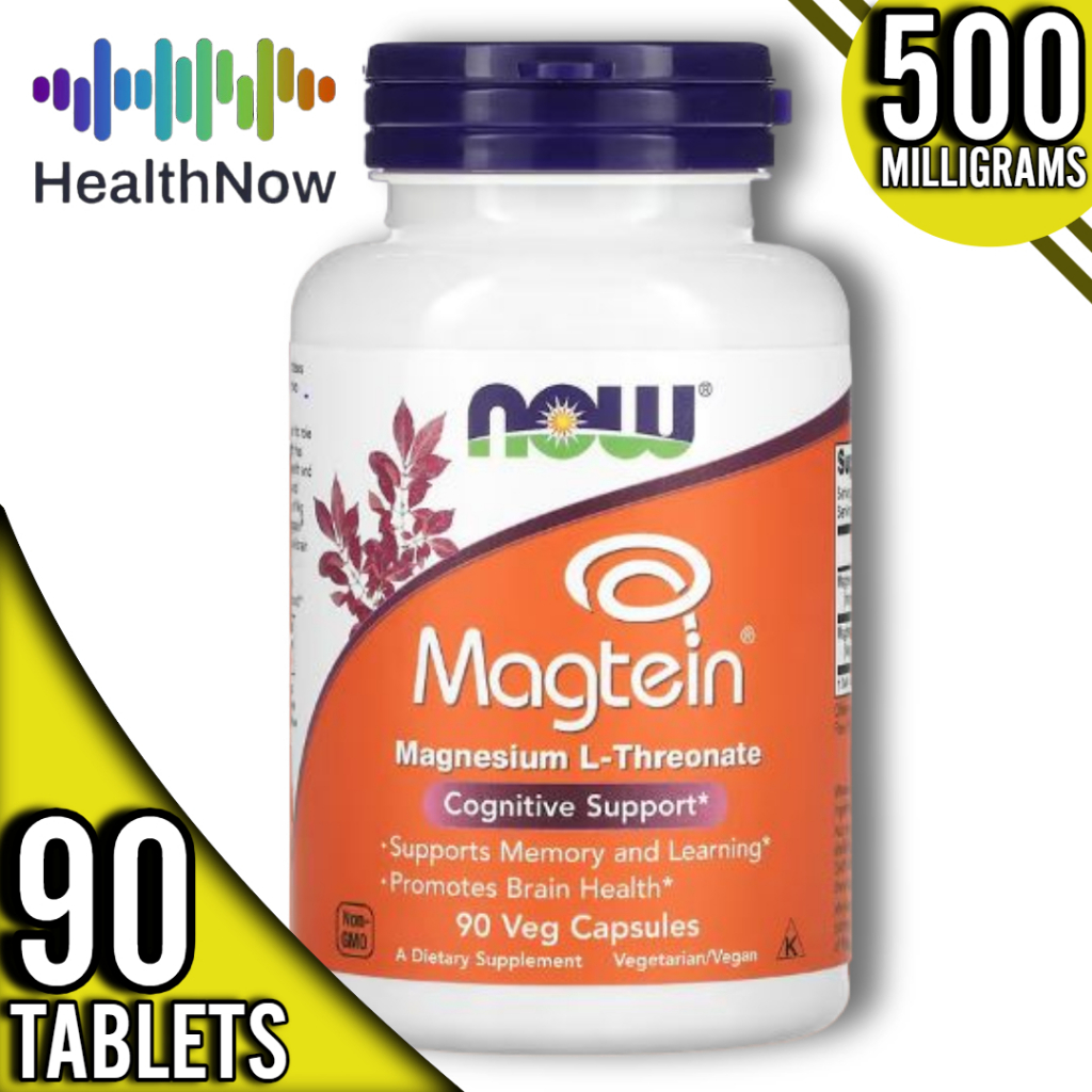 Now Foods Magtein Magnesium L Threonate 90 or 180 Veg Capsules | Shopee Malaysia