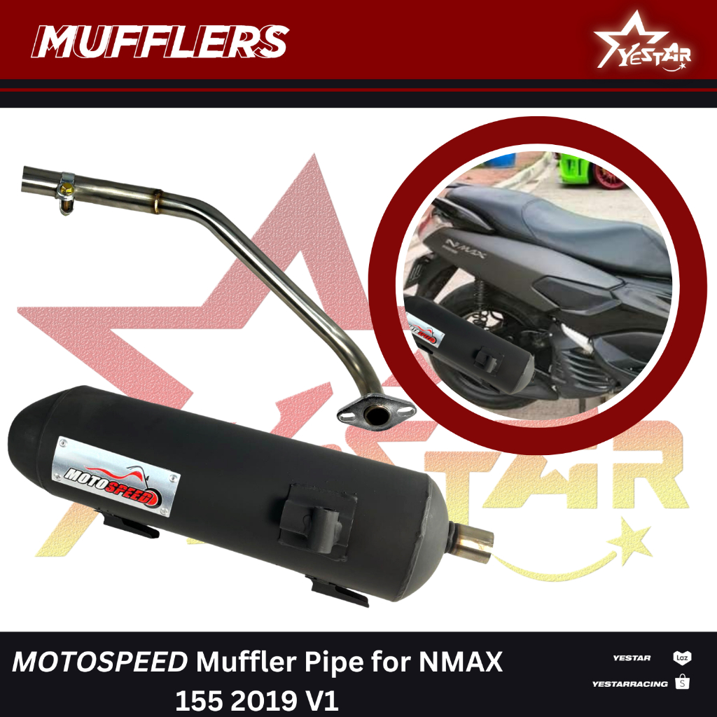 YESTAR PH Yamaha Nmax V1 Muffler Pipe Full Exhaust System Motorcycle ...