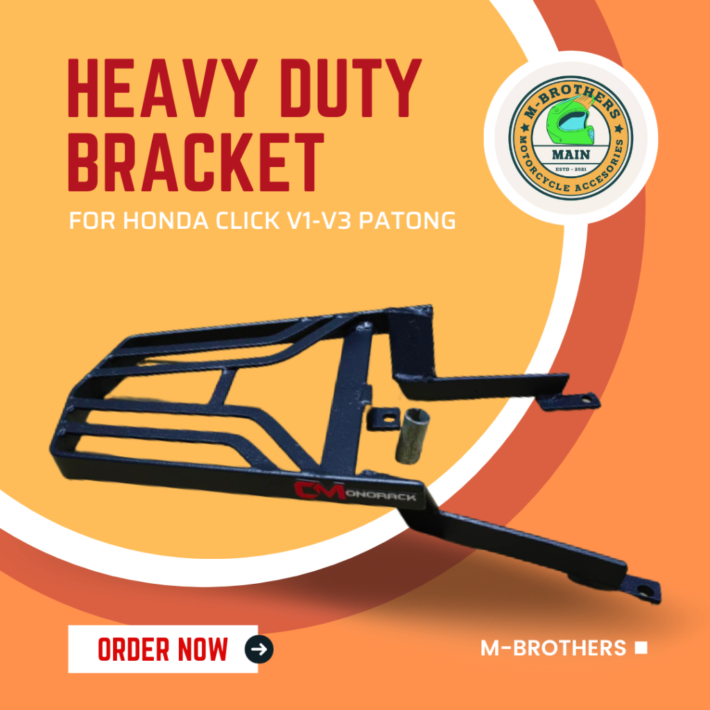 CM MONORACK HEAVY DUTY BRACKET FOR HONDA CLICK V1-V3 PATONG | Shopee ...