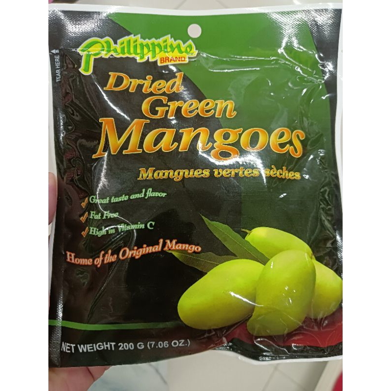 Phil. Brand Dried Green Mangoes 100 grams per pack | Shopee Malaysia
