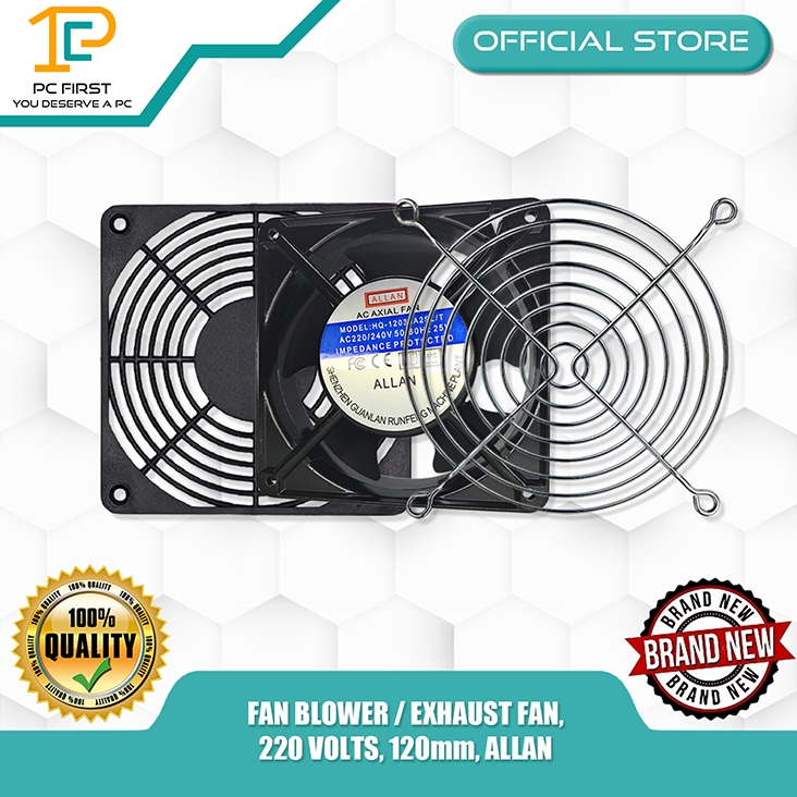 ALLAN FAN BLOWER / EXHAUST FAN, 220 VOLTS, 120mm | Shopee Malaysia
