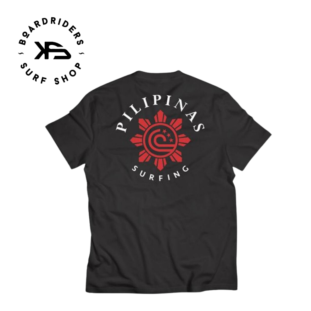 UPSA Pilipinas Surfing Pride Men's Tee (Cotton Black) | Shopee Malaysia