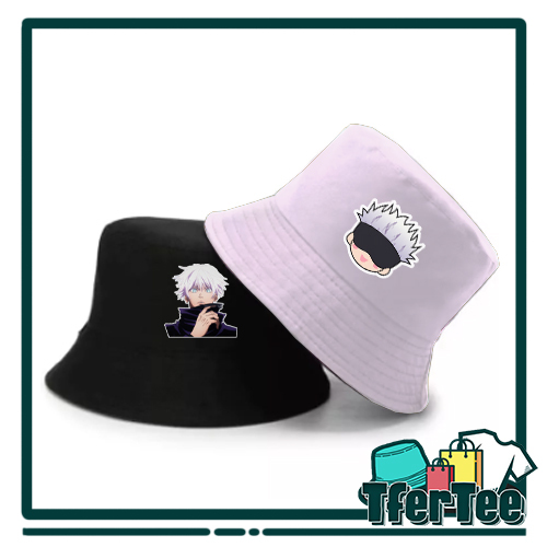 Bucket Hat Reversible Color Jujutsu Kaisen Gojo V1 Unisex BucketHat ...