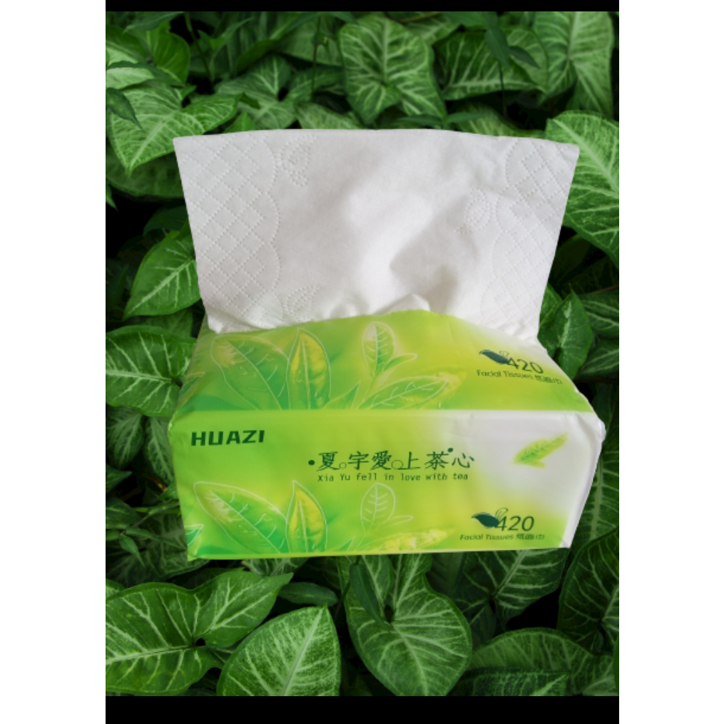( 1 PACK ONLY ) organic green tea tissue 420 sheets x 4 ply facial ...