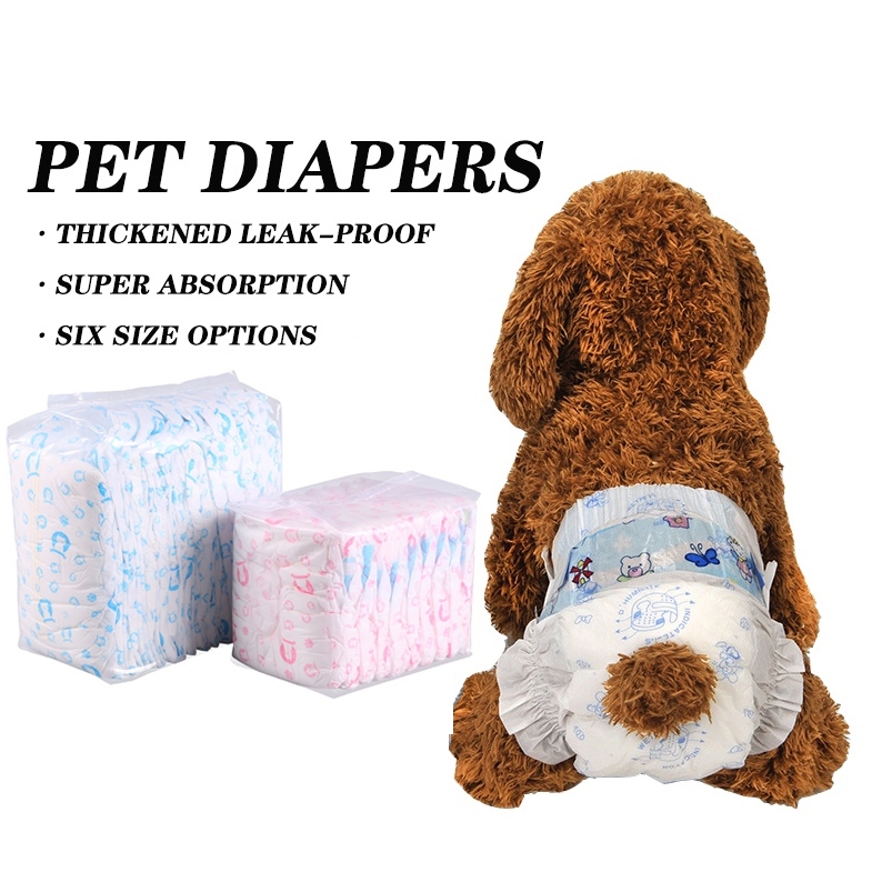 Pet Dog Diapers Disposable Pet Diapers Male Female Dogs Cats | Shopee ...