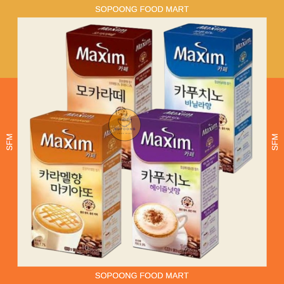 MAXIM Cafe Korean Instant Coffee - 130g-132gx1box(10s) | Shopee Malaysia