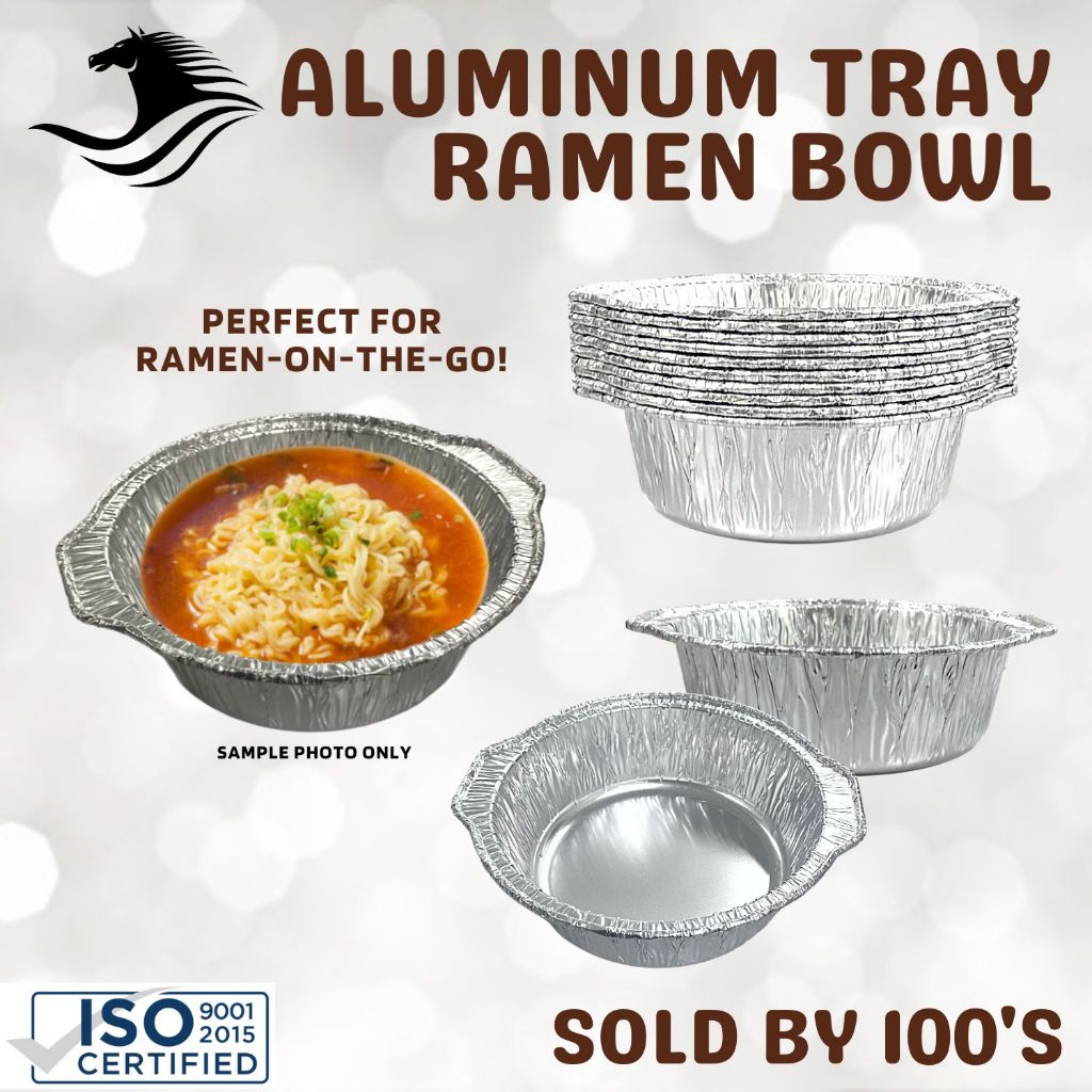 [100pcs] Aluminum Foil Ramen Bowl - AC226 | Ramyun Cooker Container for ...