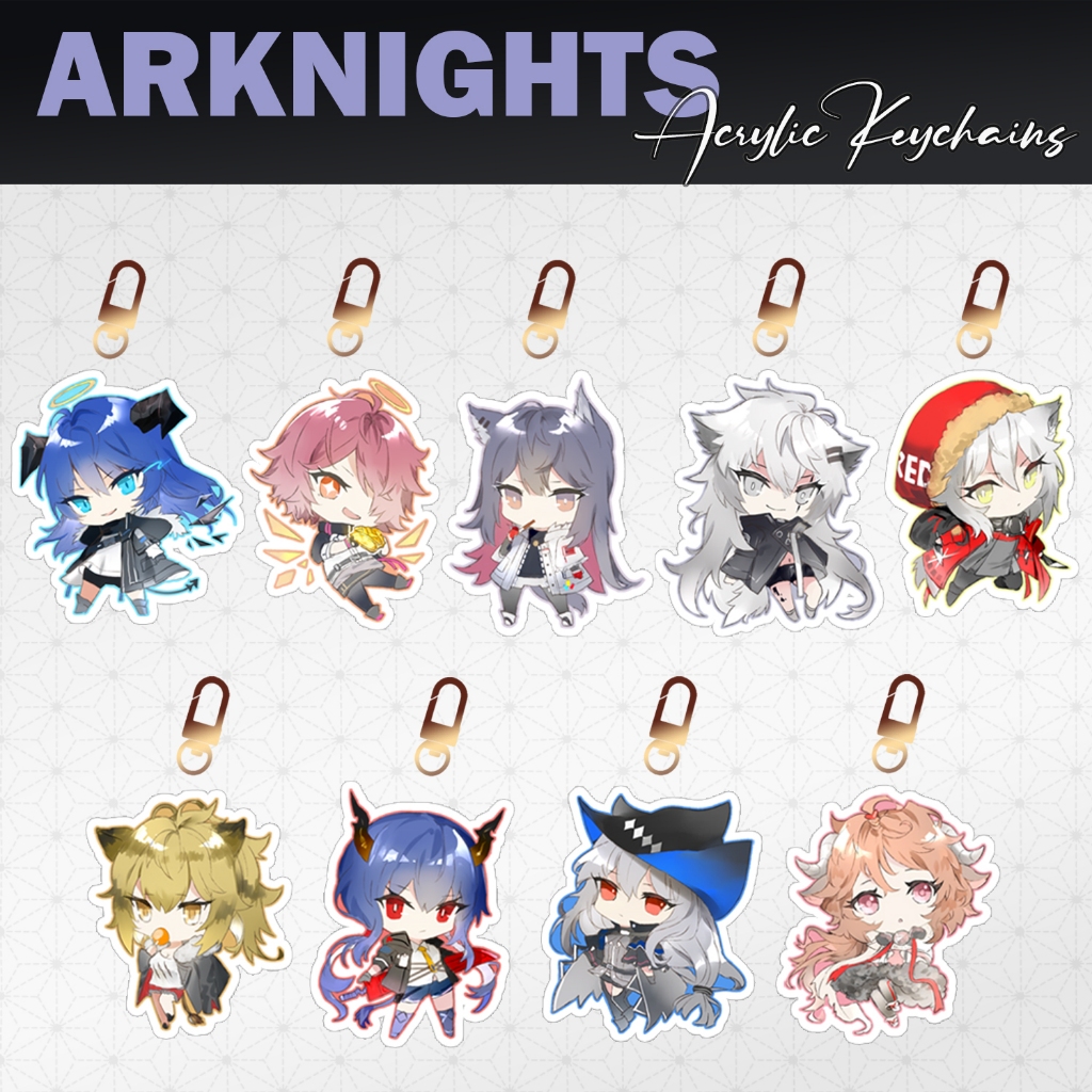 ACRYLIC KEYCHAIN — Arknights Acrylic Keychain Fan Merchandise | Shopee ...
