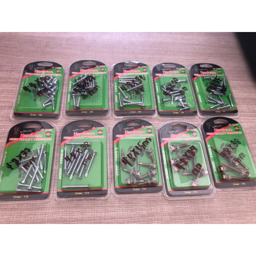 GI RHS BOLT SOLD PER PAD!!! TEXT SCREW SOLD PER PAD!! | Shopee Malaysia