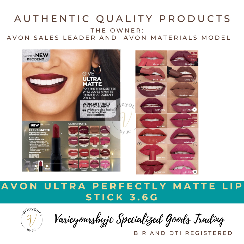 Avon Ultra Perfectly Matte Lipstick 3.6G | Shopee Malaysia
