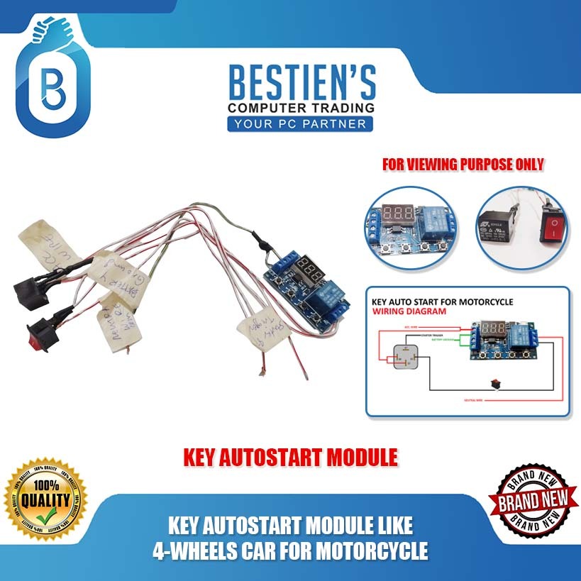 KEY AUTOSTART MODULE LIKE 4-WHEELS CAR FOR MOTORCYCLE | Shopee Malaysia