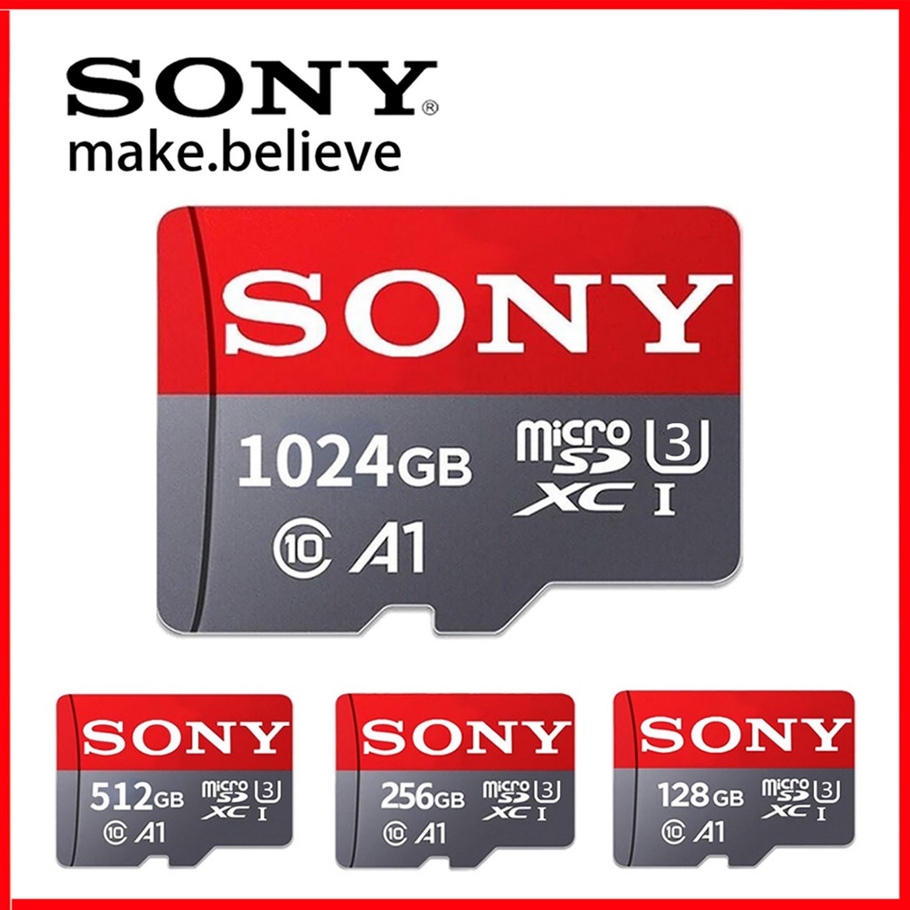 SONY Memory Card Mini Micro SD Card Class 10 32GB 64GB 128GB 256GB U3 4K High Speed TF Flash ...
