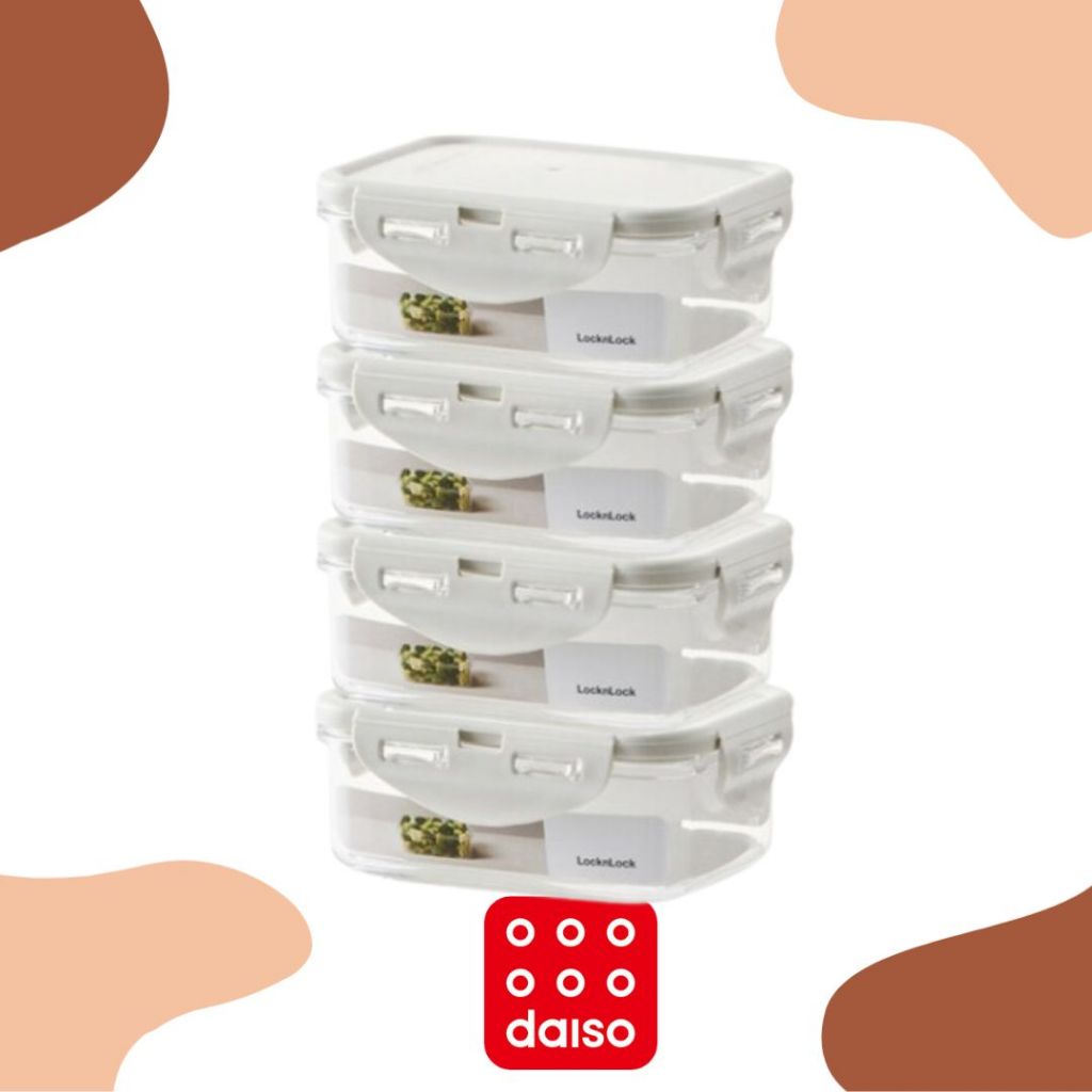 DAISO - Lock&Lock Antibacterial Stackable Airtight Containers ...