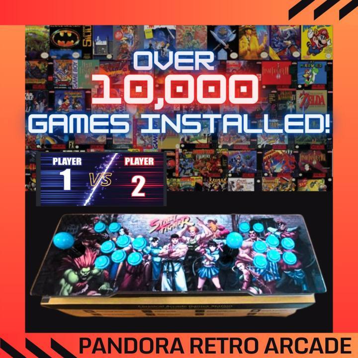 Pandora Arcade Box 10000 in 1 3D WiFi 40S Two Player Electronic Game ...