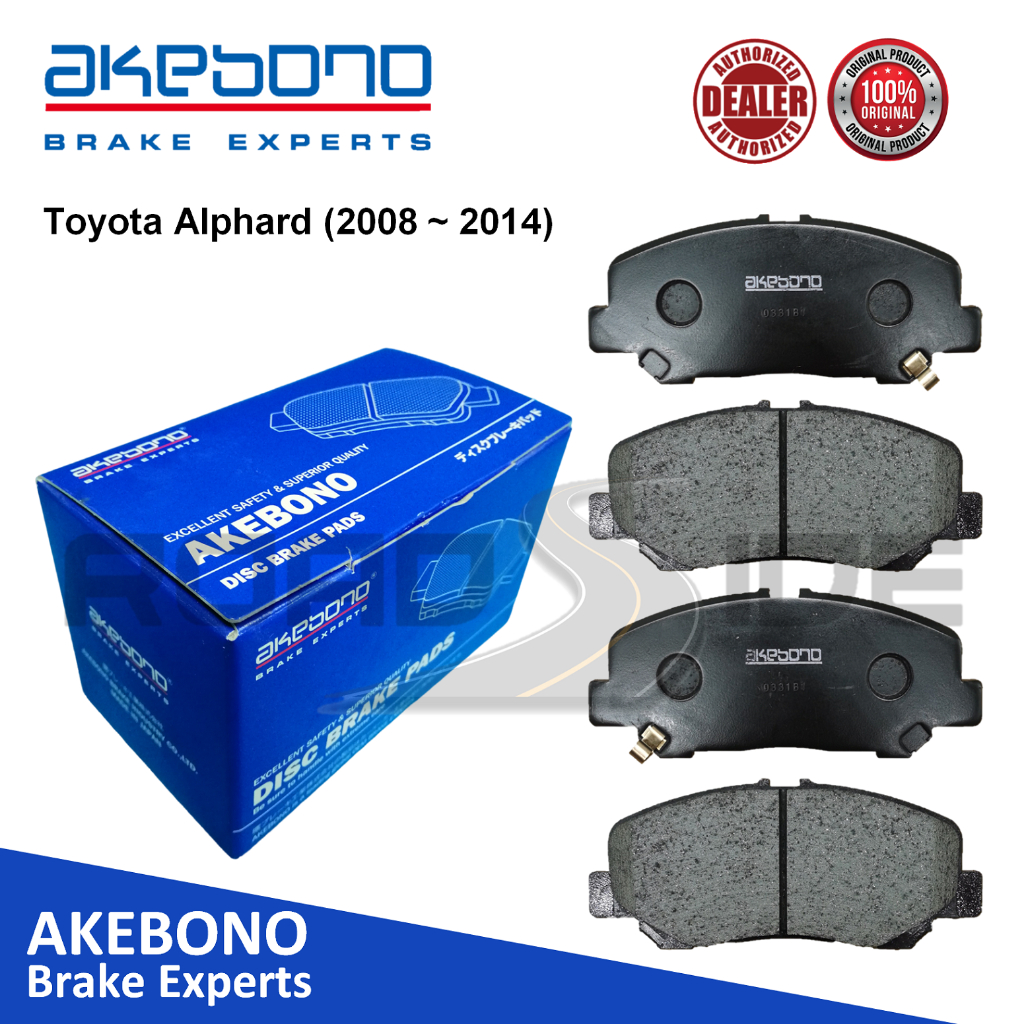 Akebono Front Brake Pads for Toyota Alphard (2008 - 2014) | Shopee Malaysia
