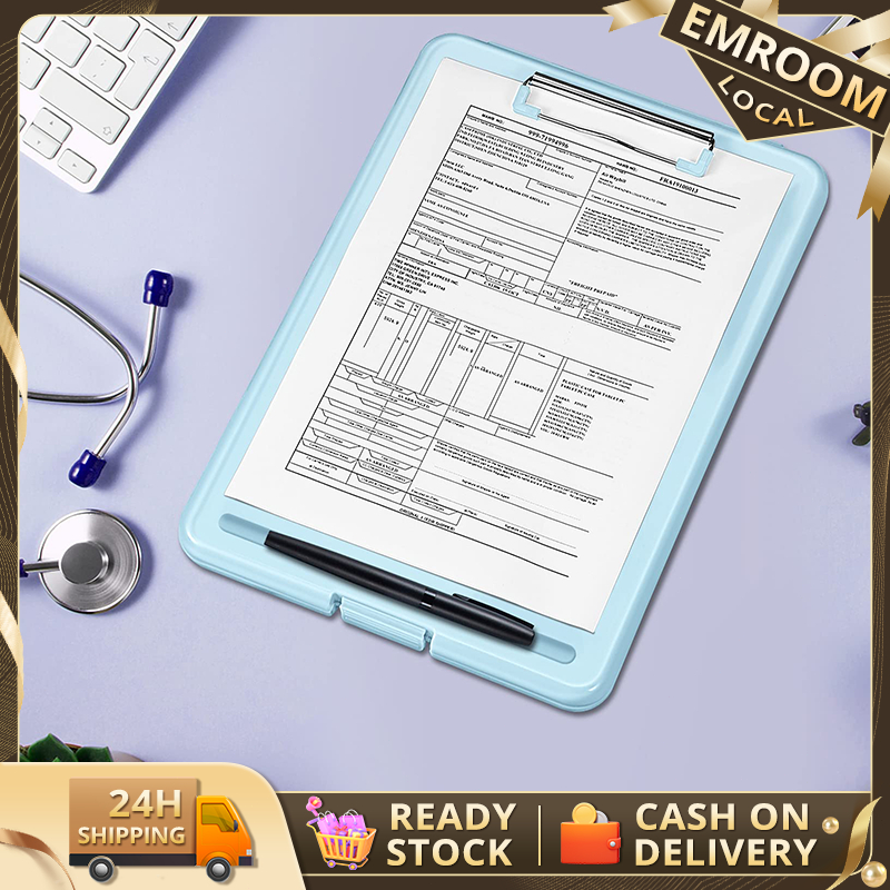 Clipboard File Box,A4 Multi Colors Plastic File Folder Office & Sschool ...