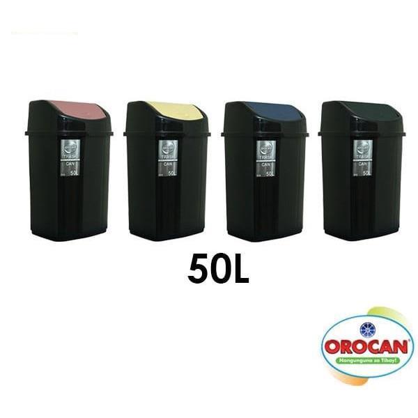 TRASH CAN 50L Swing Cover No.8809 Waste Disposal OROCAN trashcan ...