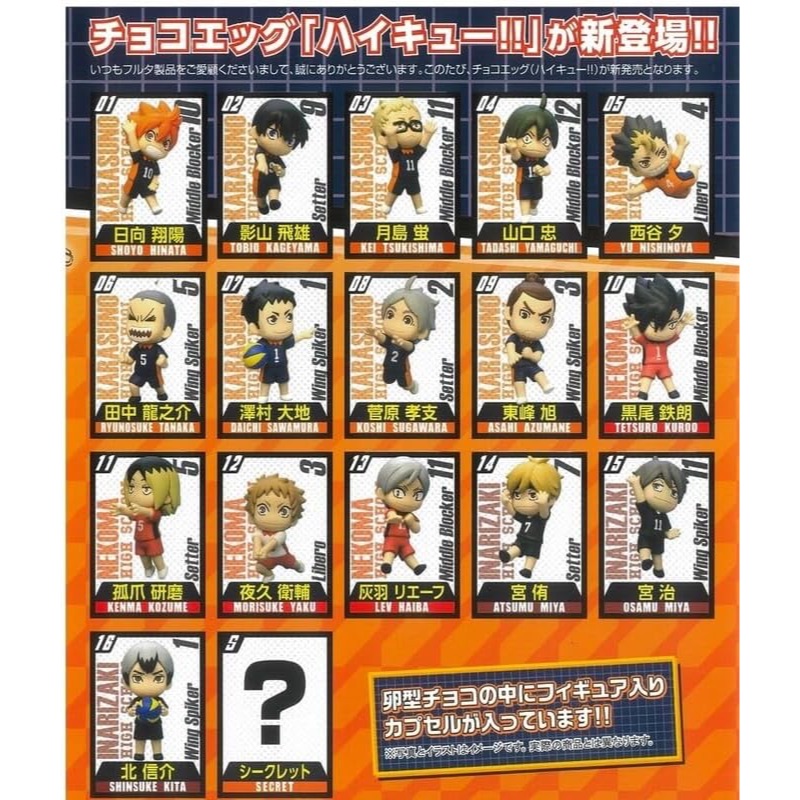 Haikyuu egg capsule figure (Furuta) | Shopee Malaysia