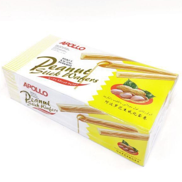 Apollo Wafer Stick Peanut | Shopee Malaysia